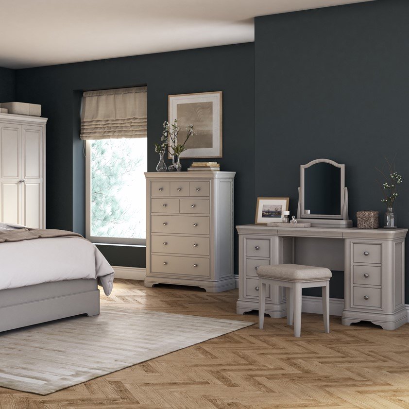 Mabel Taupe Dressing Table | Aldiss of Norfolk