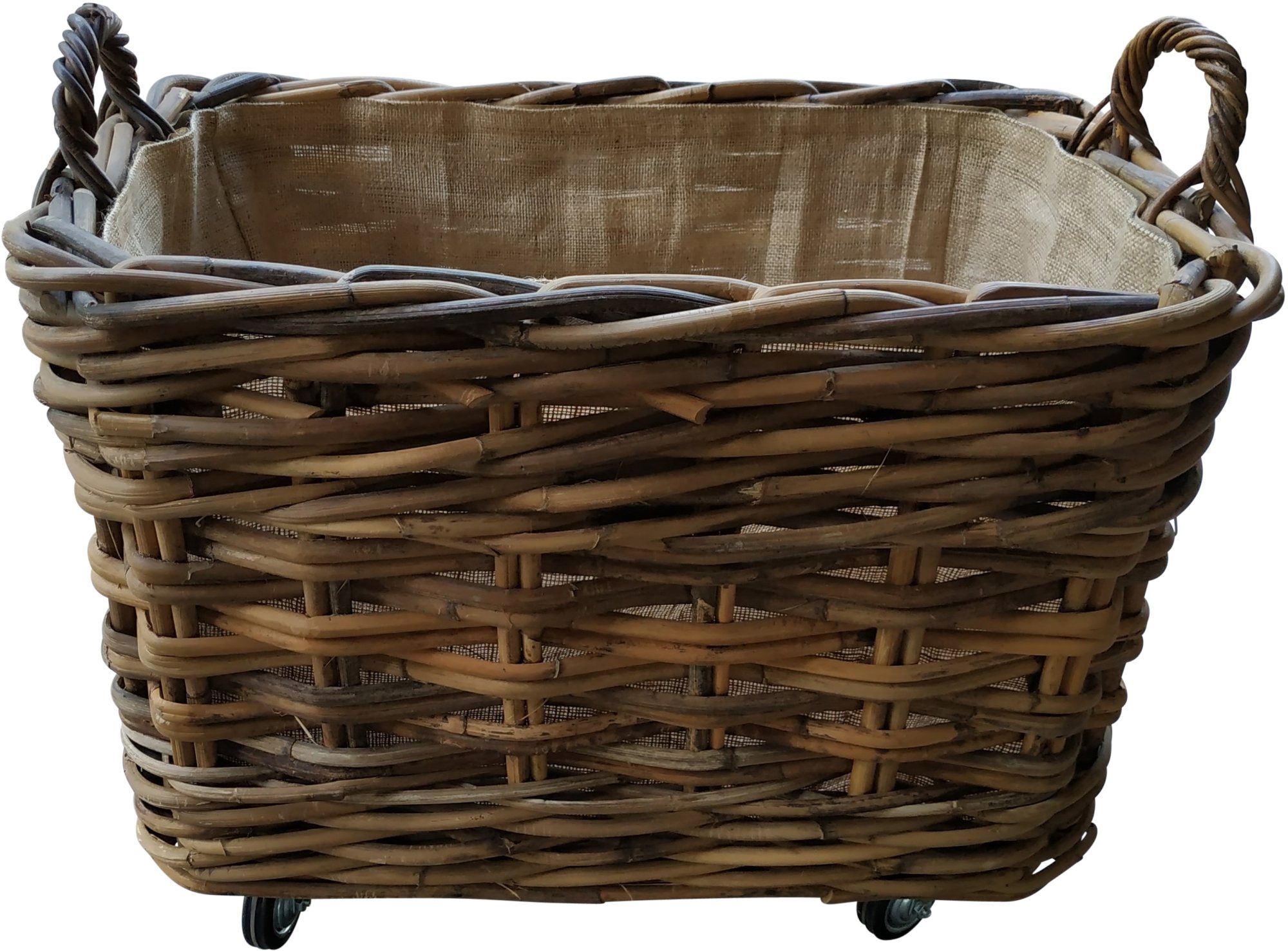 Lows Log Basket with Wheels | Aldiss of Norfolk