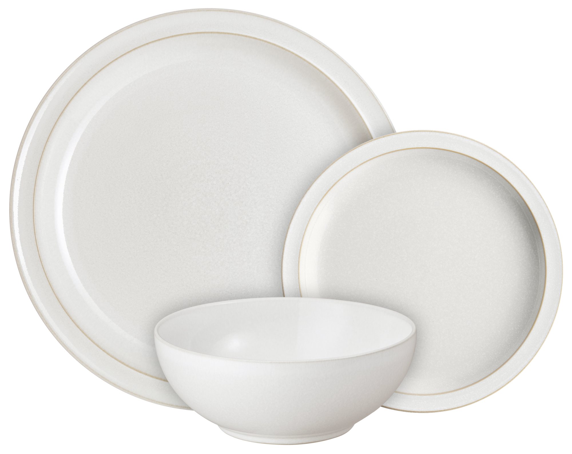 Denby Cotton White 12 Piece Dinner Set | Aldiss of Norfolk