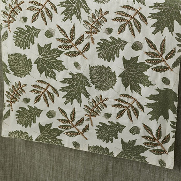 Chambray Leaf Table Runner | Aldiss of Norfolk