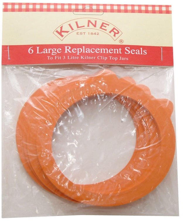Kilner Cliptop 6 Large Replacement Jar Seals - Aldiss