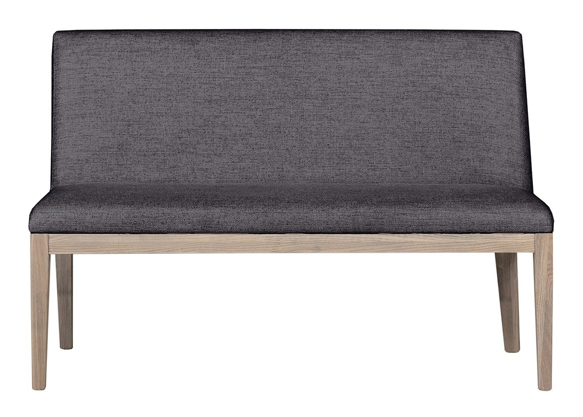 Falun Dark Grey Short Bench | Aldiss of Norfolk