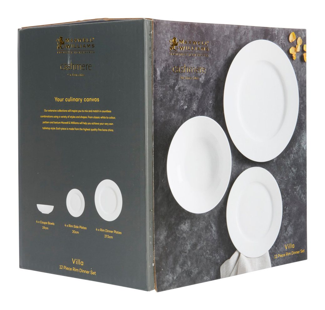 Maxwell & Williams 12pc China Dinner Set | Aldiss of Norfolk