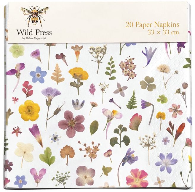 Flower Meadow 20 Pack of Paper Napkins | Aldiss of Norfolk