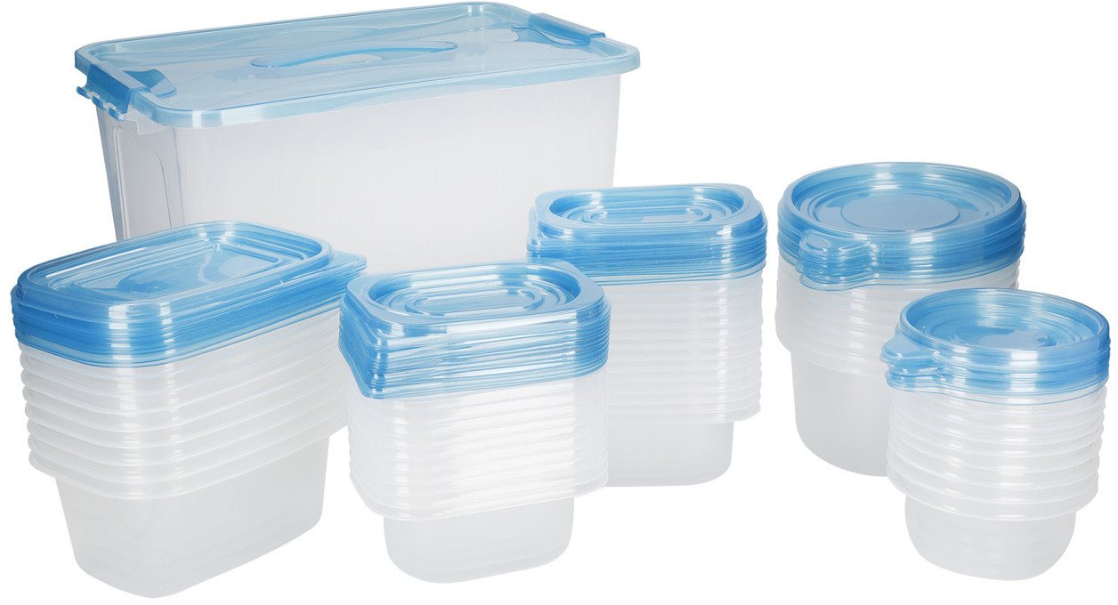 KitchenCraft 50Pc Plastic Meal Prep Container Set | Aldiss