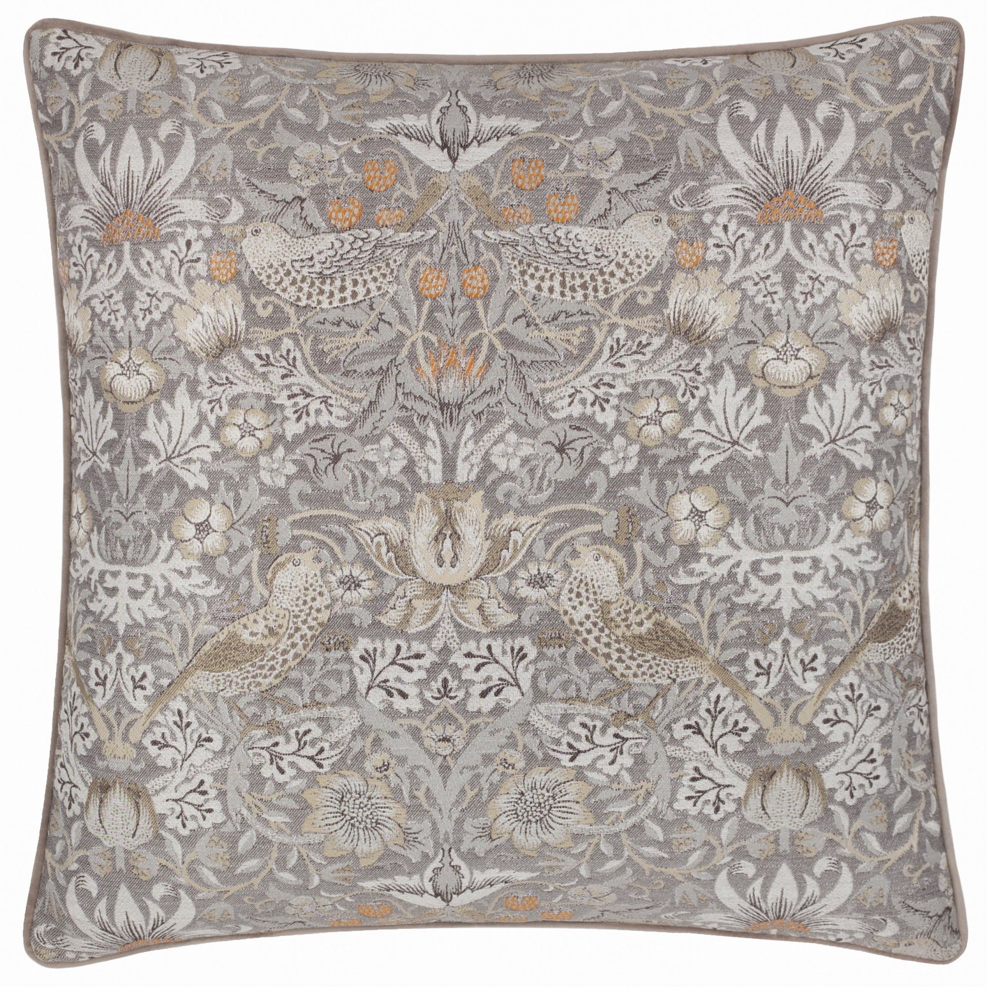 Morris & Co Biscuit Jacquard Cushion | Aldiss of Norfolk
