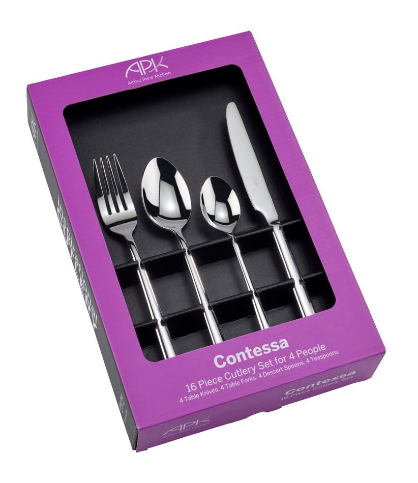 Arthur Price Contessa 16 Piece Cutlery Set | Aldiss