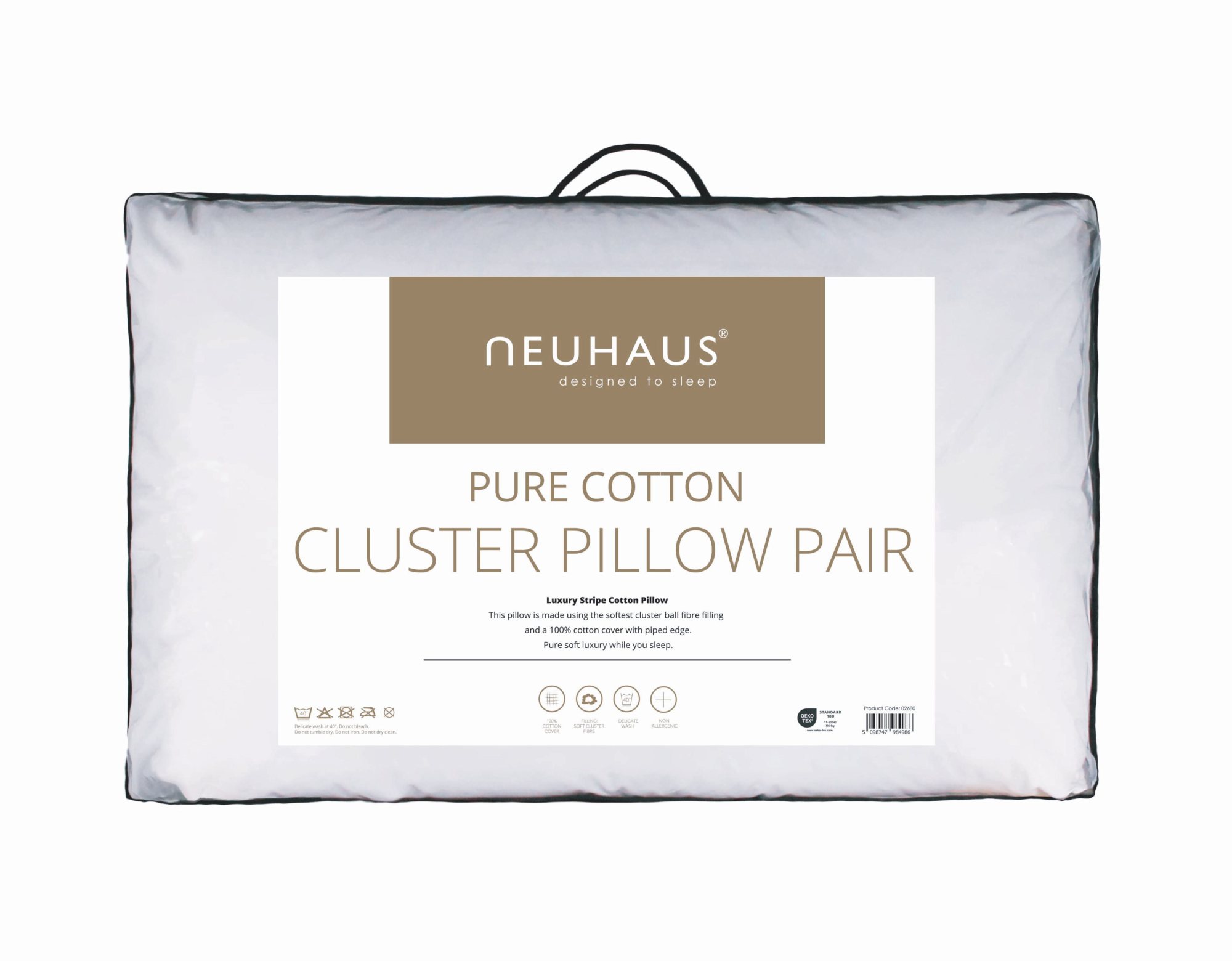 Neuhaus Pure Cotton Cluster Pillow Pair | Aldiss of Norfolk