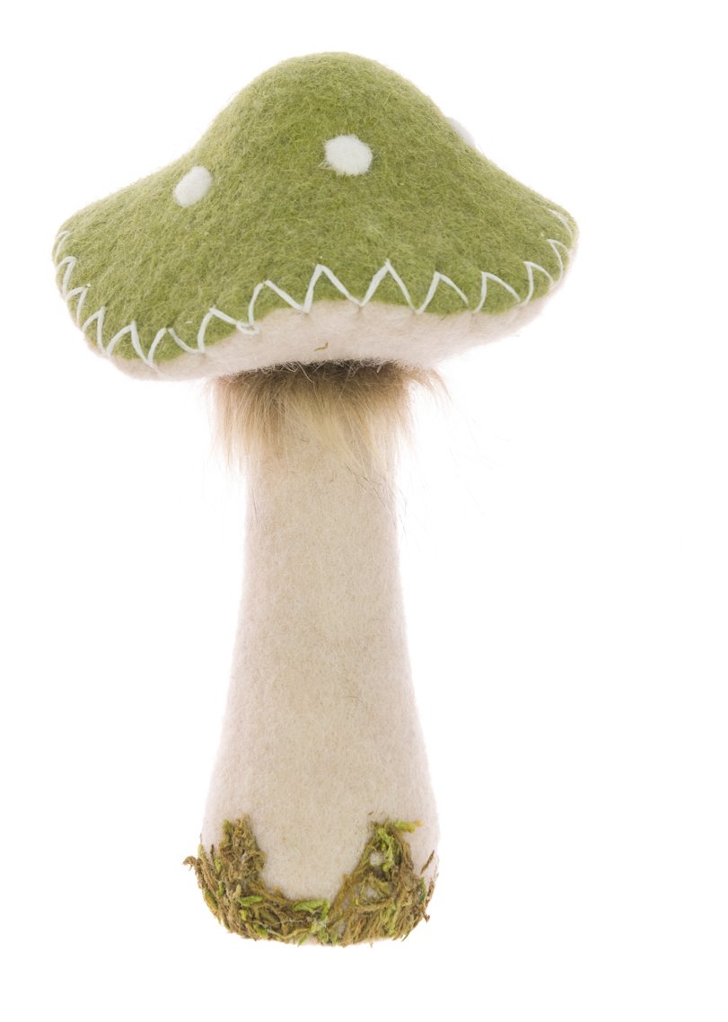 Floralsilk Felt Toadstool Figure | Aldiss of Norfolk