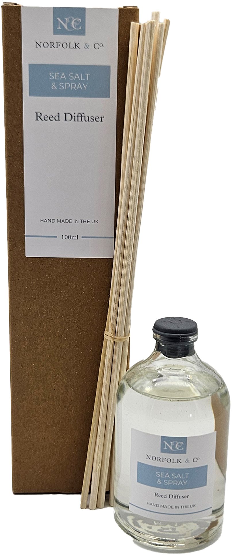 Norfolk & Co 100ml Reed Diffuser Sea Salt & Spray | Aldiss of Norfolk