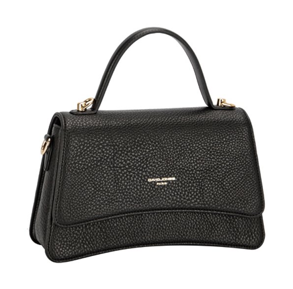 David Jones Semi Flap Bag Black | Aldiss of Norfolk