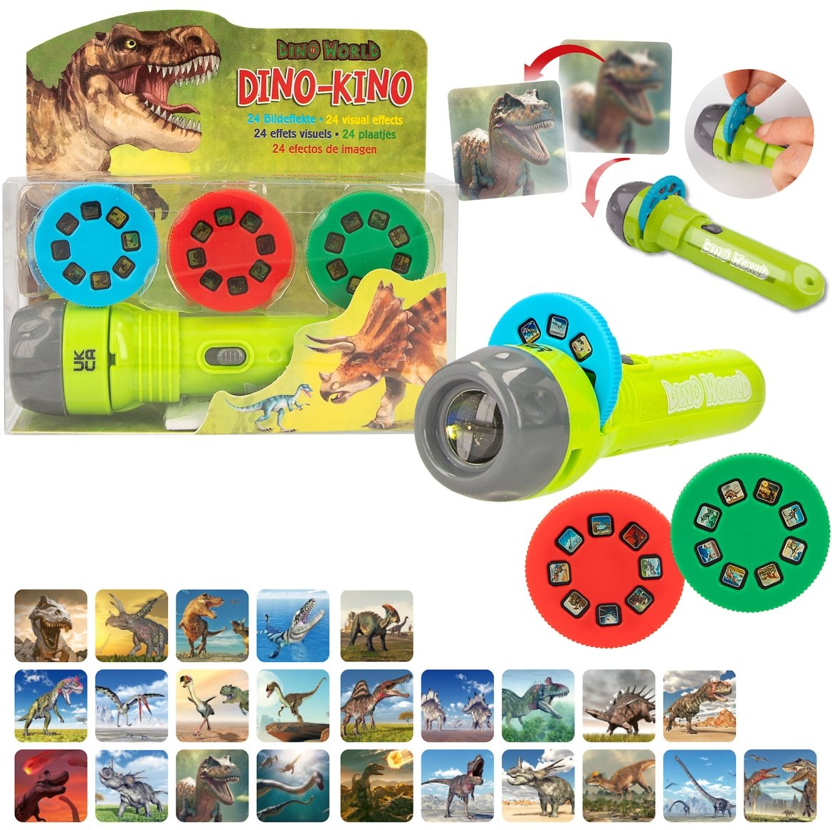 Dino World Torch with Visual Effects | Aldiss of Norfolk