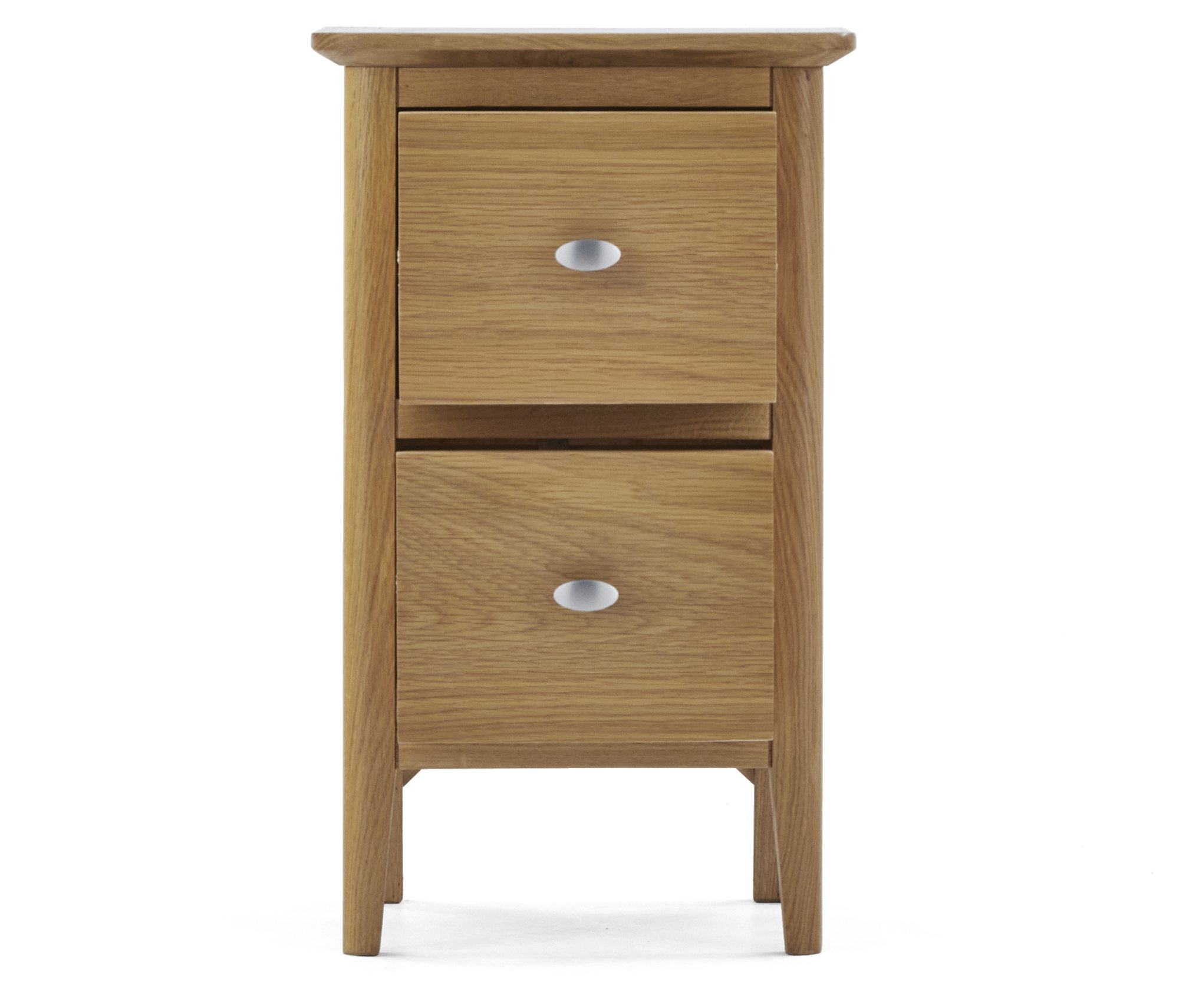 Sand Banks Narrow 2 Drawer Bedside Table | Aldiss of Norfolk