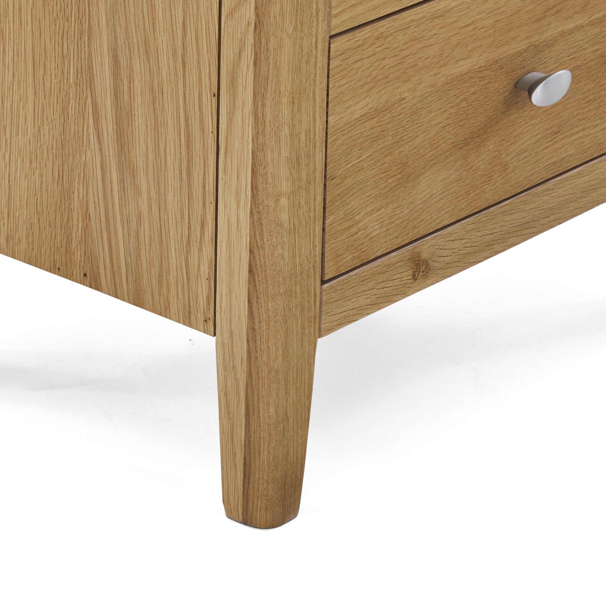Sand Banks Narrow 2 Drawer Bedside Table | Aldiss of Norfolk