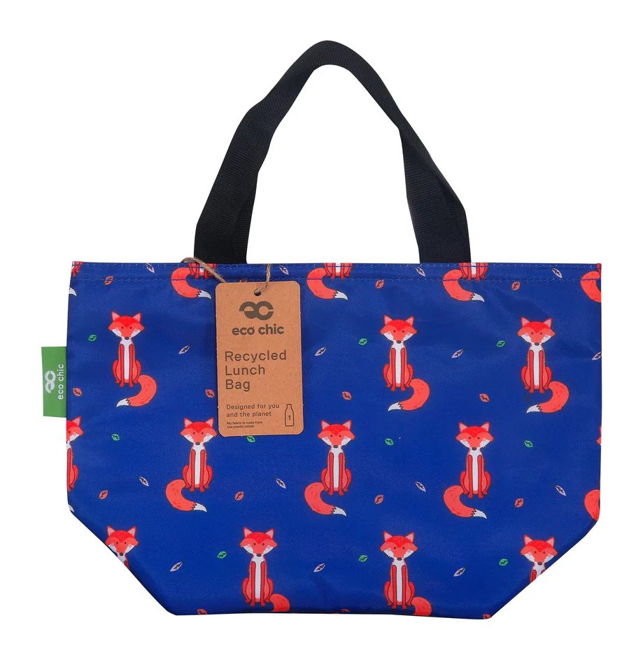 Eco Chic Navy Fox Insulated Lunch Bag | Aldiss of Norfolk