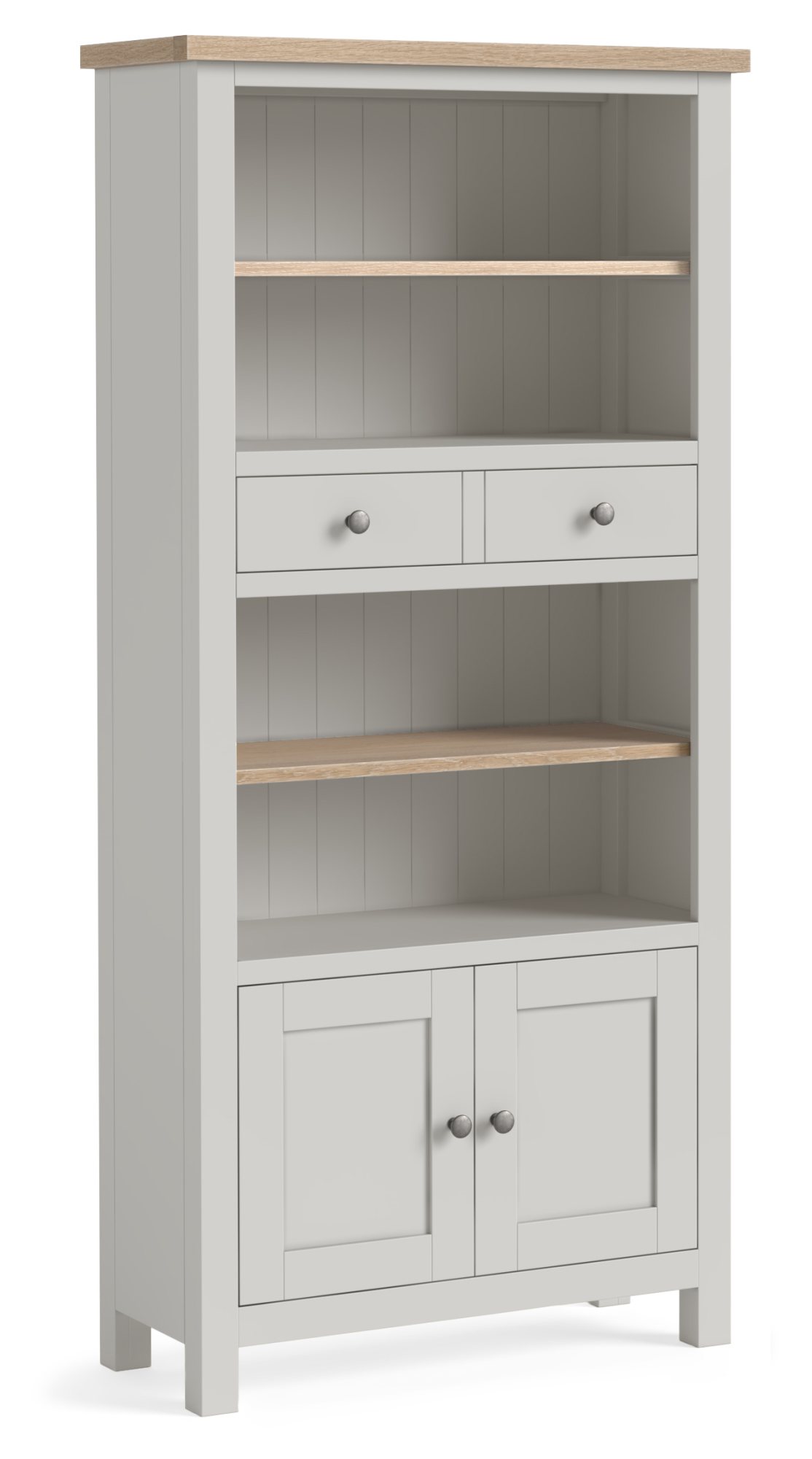 Cottage Collection Display Unit in in Grey - Modern & Stylish - Aldiss