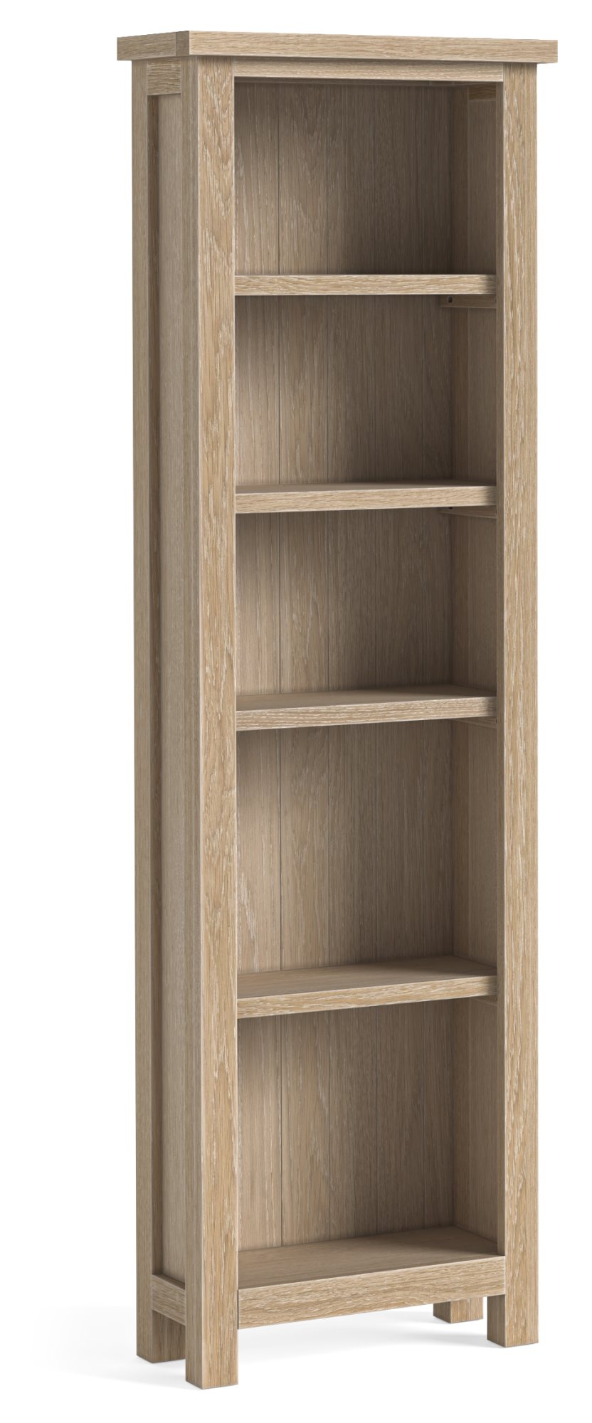 Cottage Collection Slim Bookcase in in Oak - Elegant & Durable - Aldiss