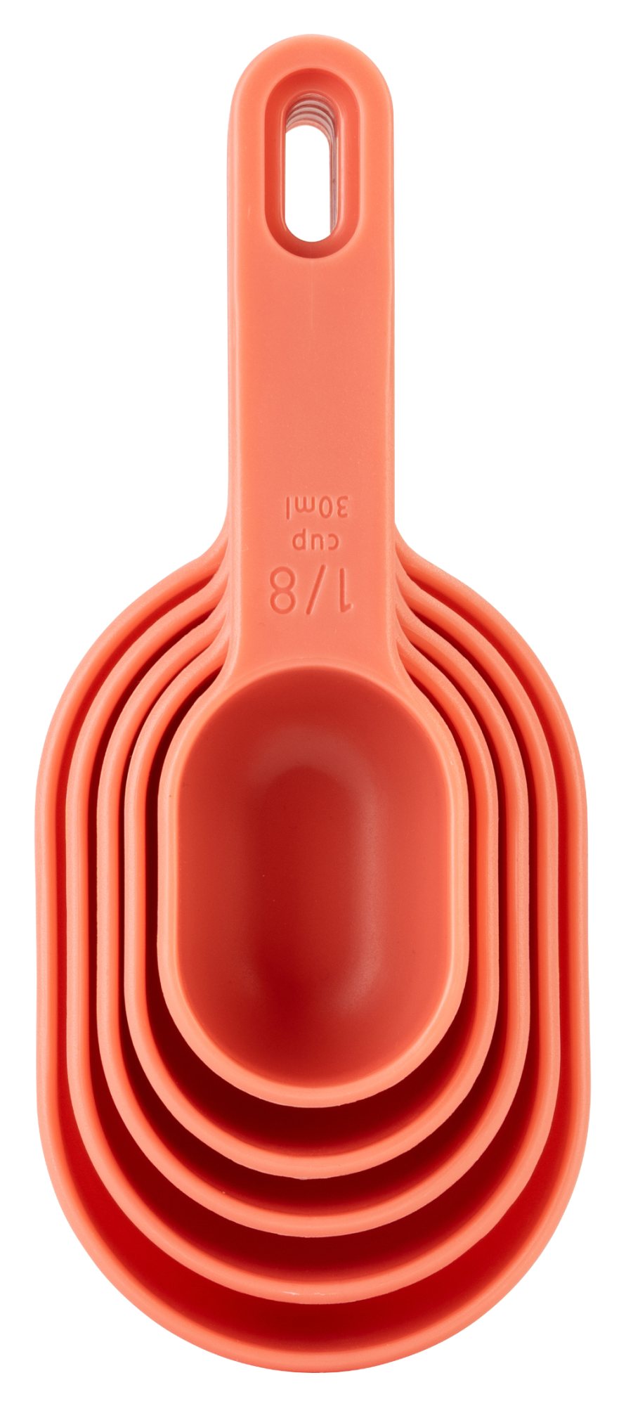 Fusion Twist Coral Measuring Cups | Aldiss of Norfolk