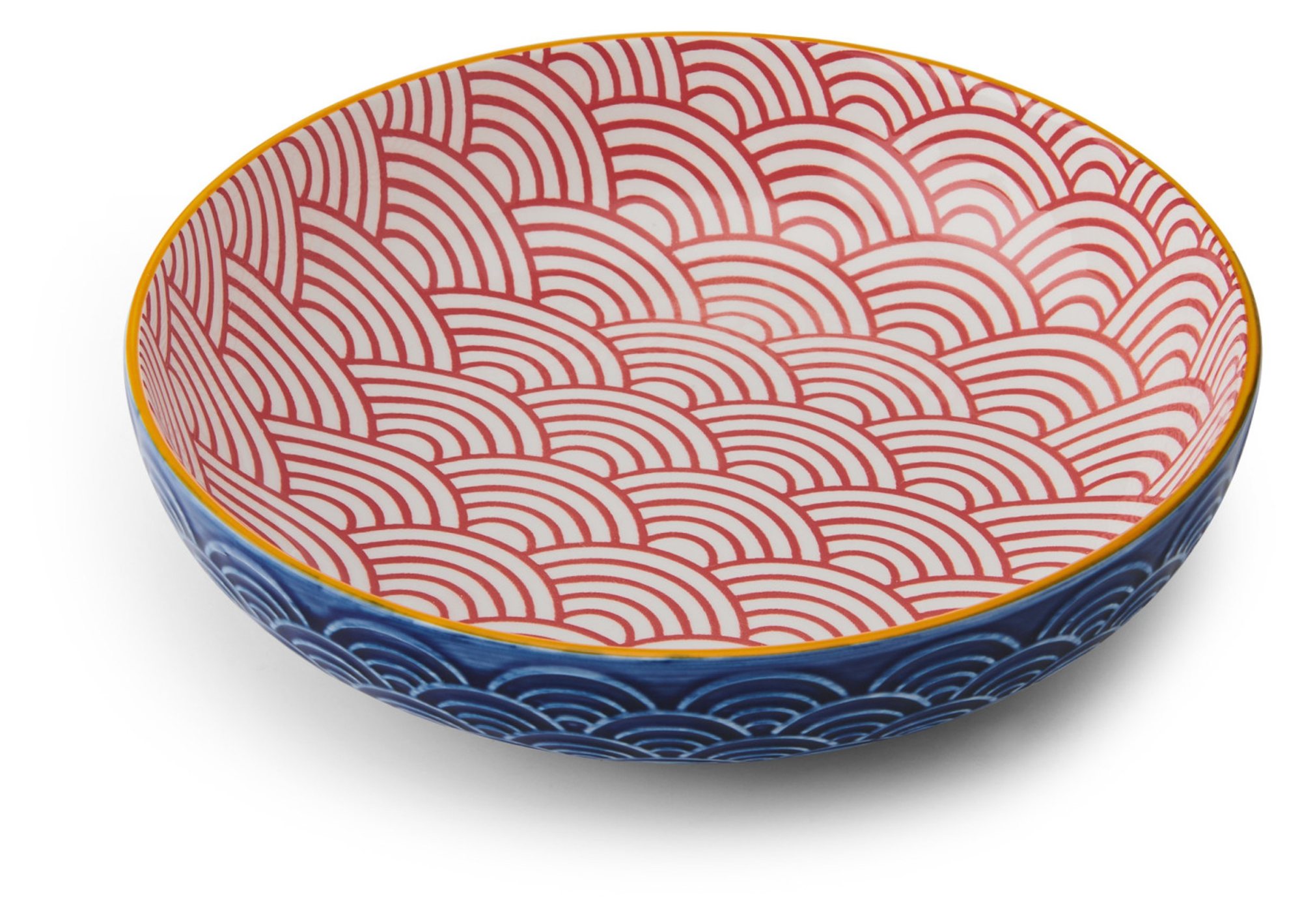 Mikasa Blue Arched Pattern Pasta Bowl | Aldiss of Norfolk