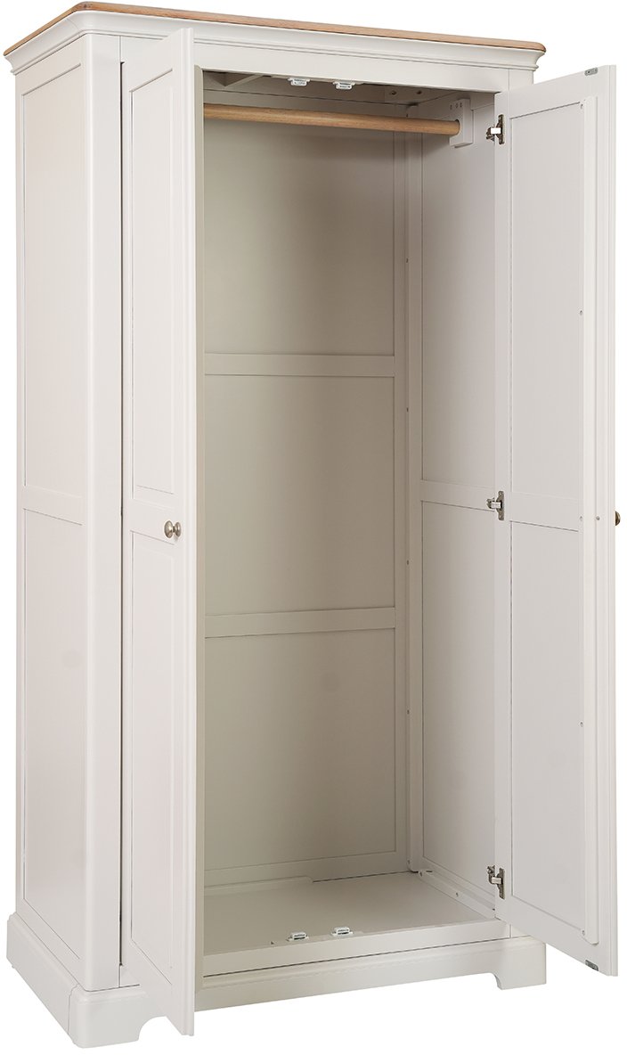 Broadway Double Wardrobe in Grey Mist | Aldiss of Norfolk