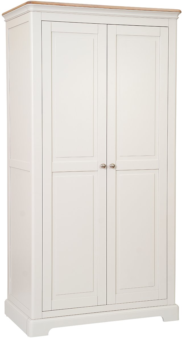 Broadway Double Wardrobe in Grey Mist | Aldiss of Norfolk