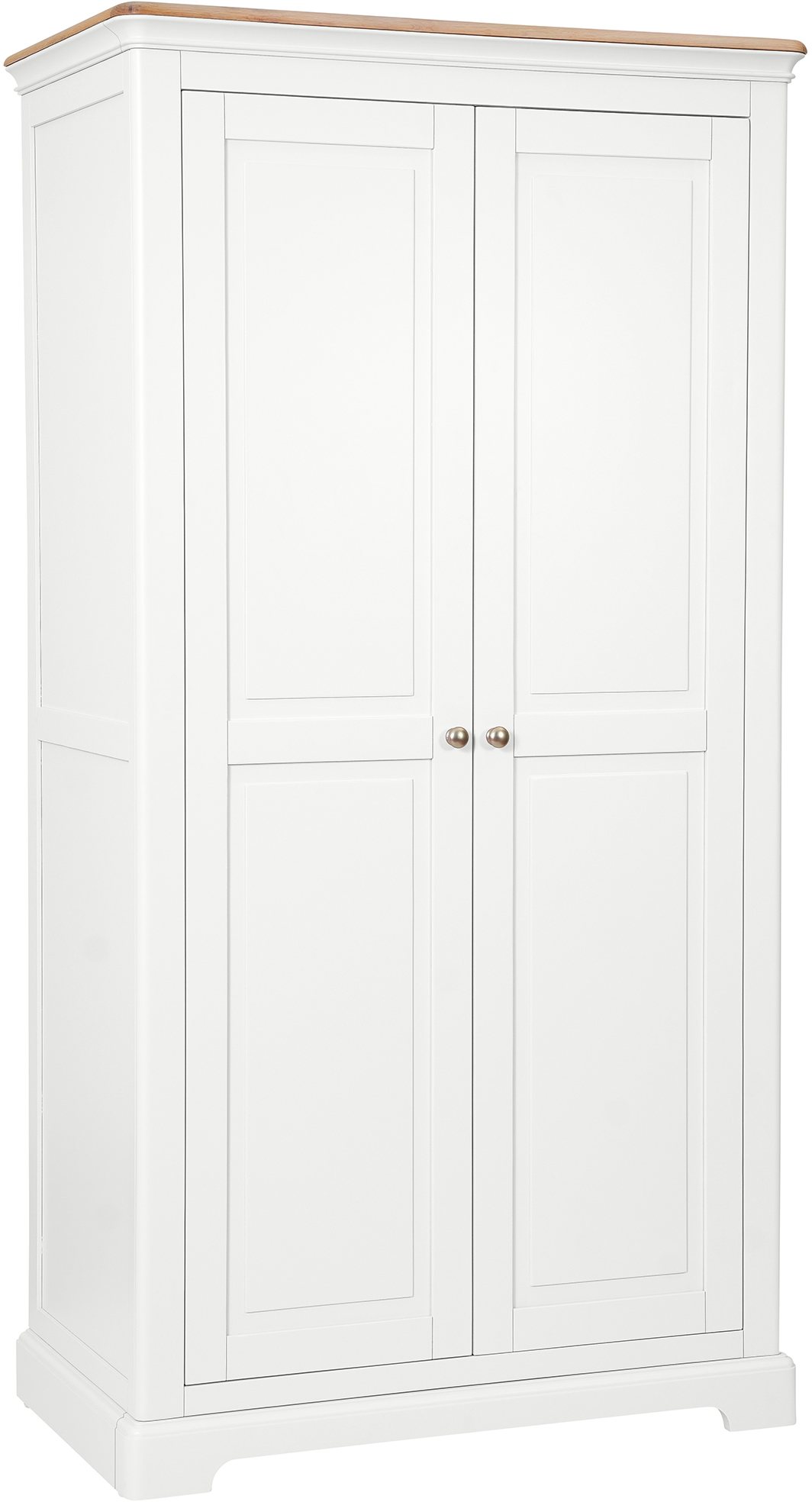 Broadway Double Wardrobe in White | Aldiss of Norfolk