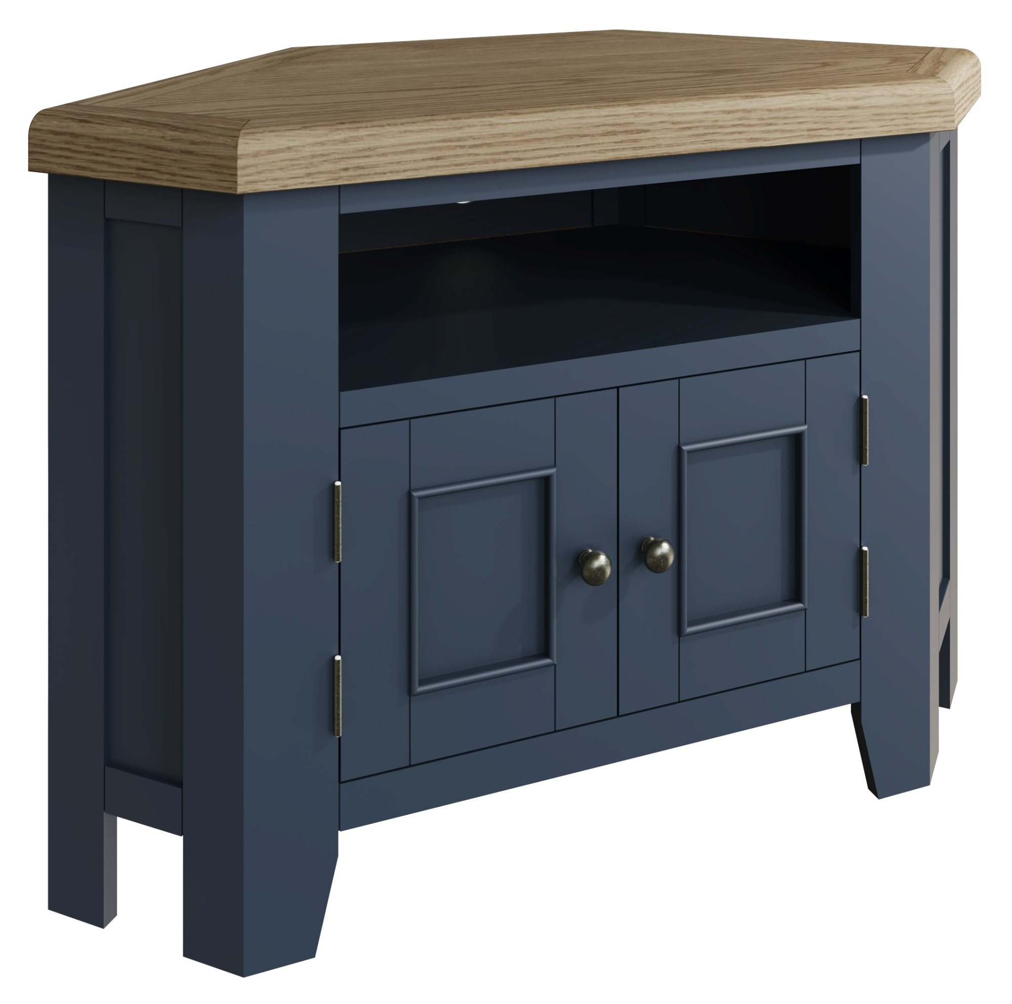 Heritage Editions Blue Corner TV Unit | Aldiss of Norfolk