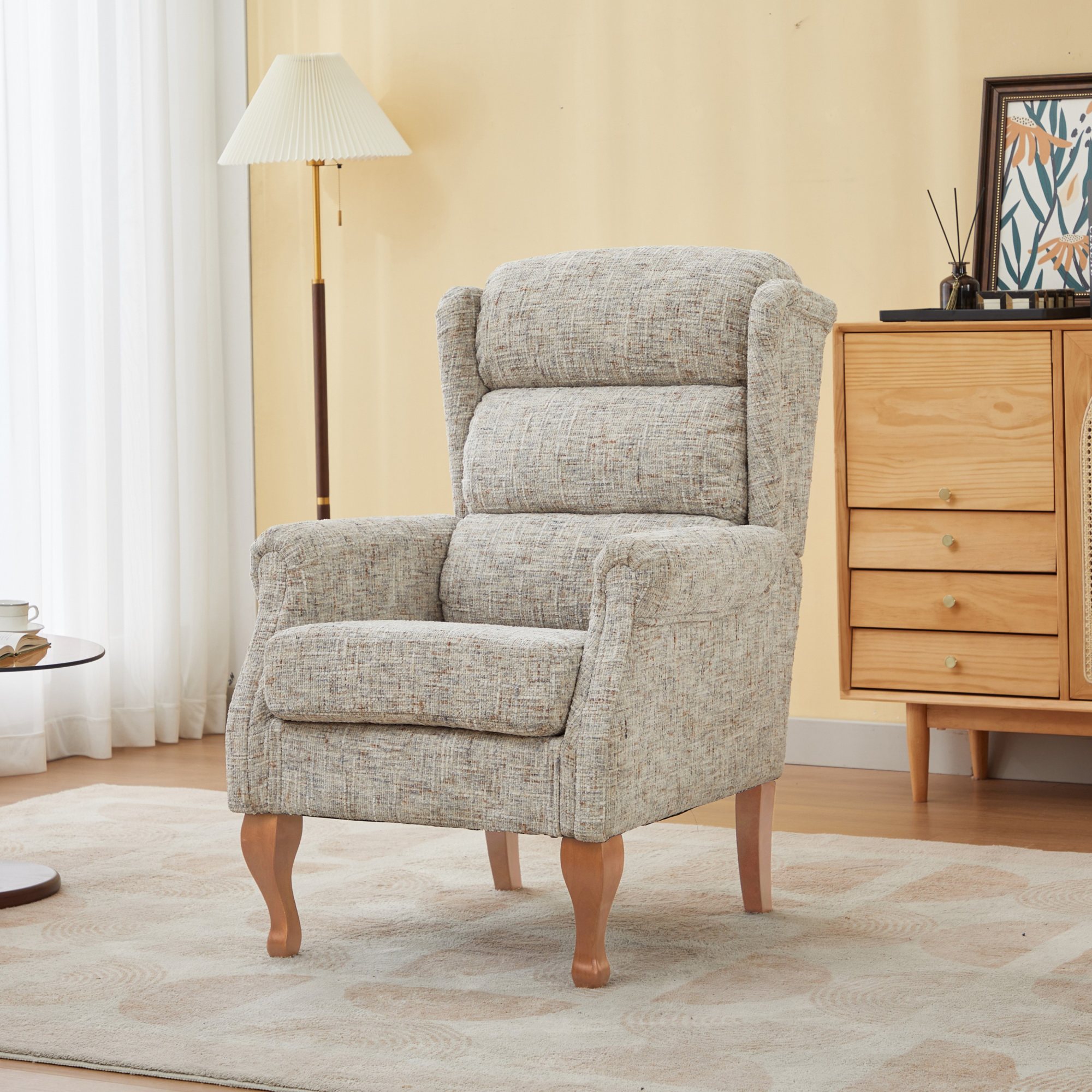 Nova Fireside Chair in Frost | Aldiss of Norfolk