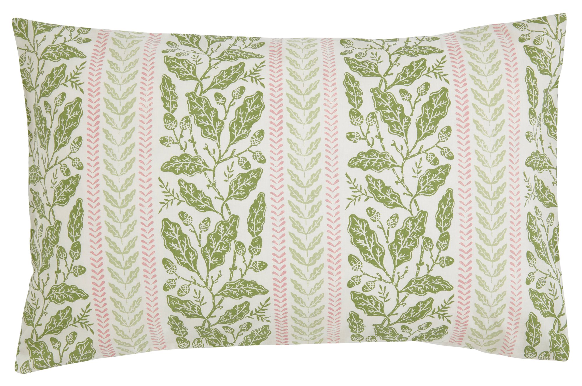 Helena Springfield Oak Stripe Green Pink Duvet Cover Set - Aldiss