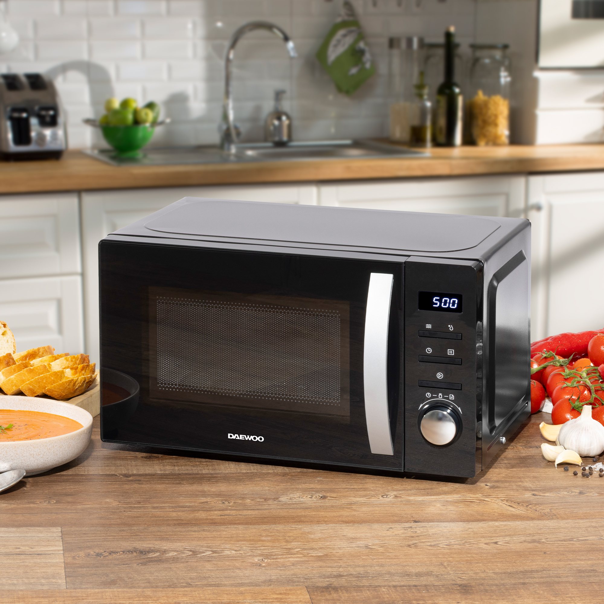 Daewoo 20L Digital Microwave Oven Black | Aldiss of Norfolk