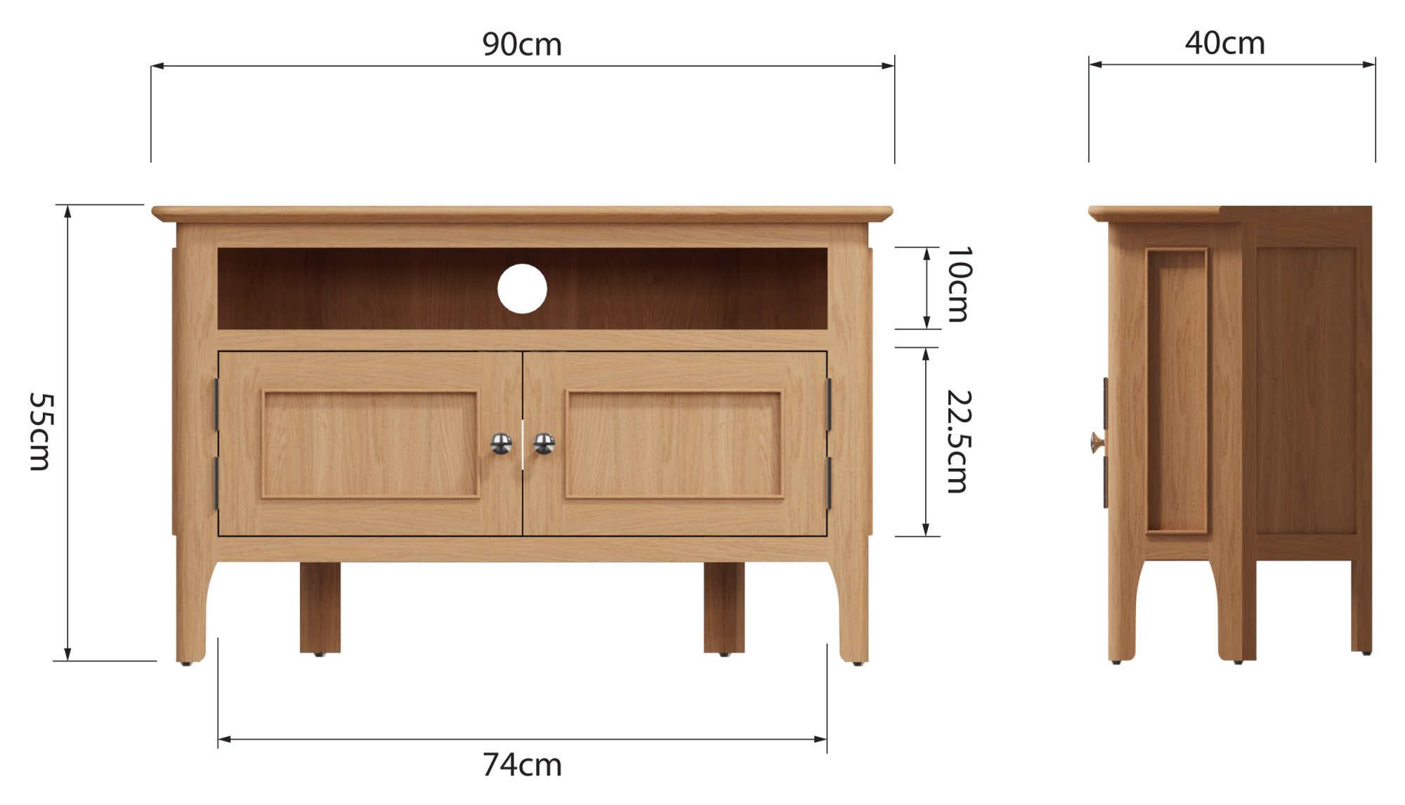 Coastal Corner TV Unit | Aldiss Home Furniture