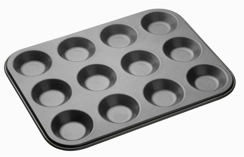 Masterclass Non Stick 12 Hole Shallow Pan - Aldiss