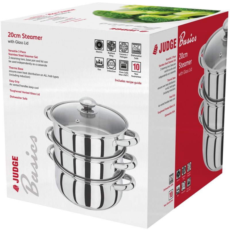 Judge basics 3 Tier Steamer 20cm - Aldiss