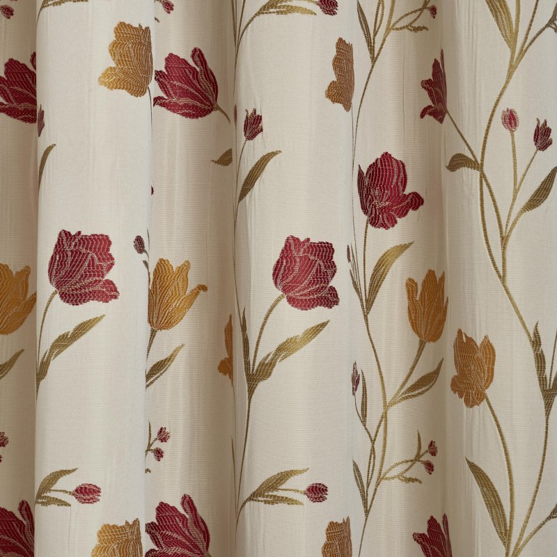 Curtina | Red Juliette Curtain Tie Backs | Aldiss Norfolk