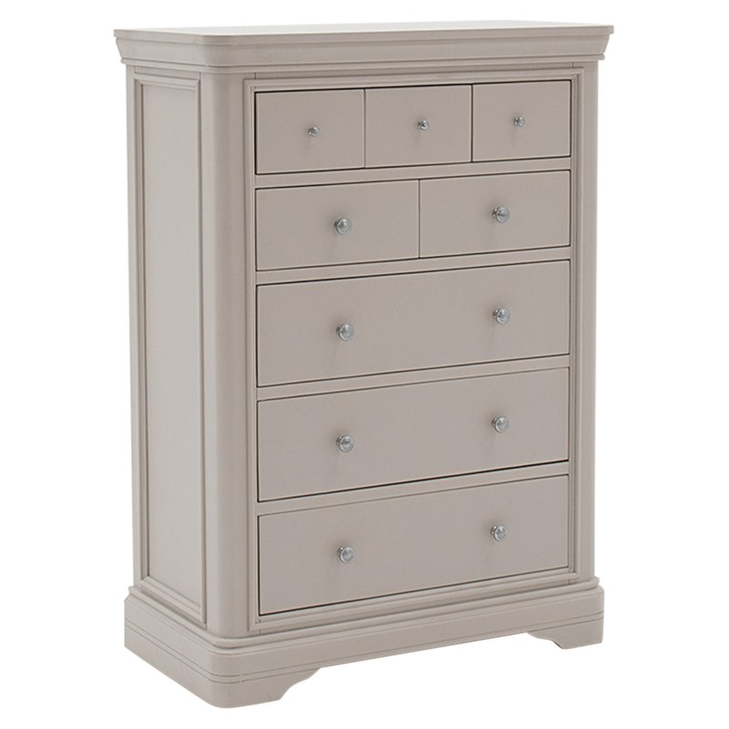 Mabel 8 Drawer tall chest in Bone