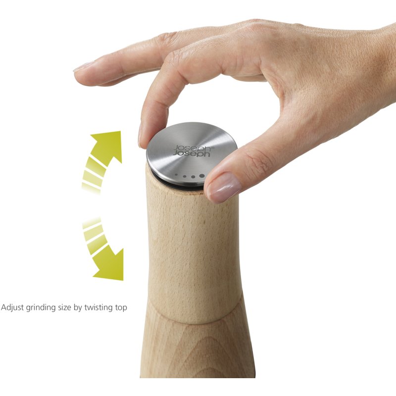 Joseph Joseph Milltop Wood Pepper Mill | Aldiss of Norfolk