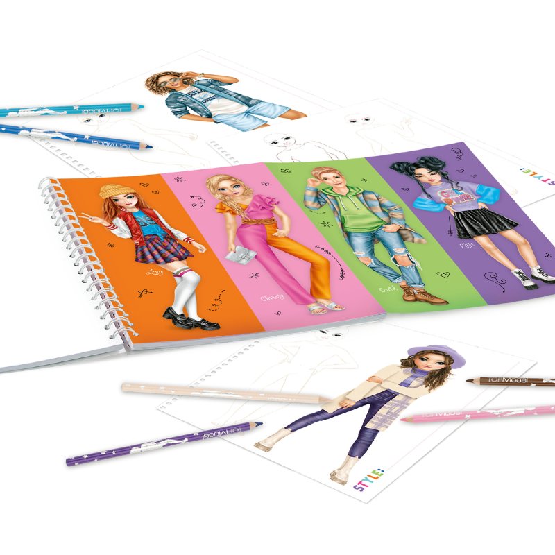 Topmodel | Create Your Topmodel Colouring Book | Aldiss