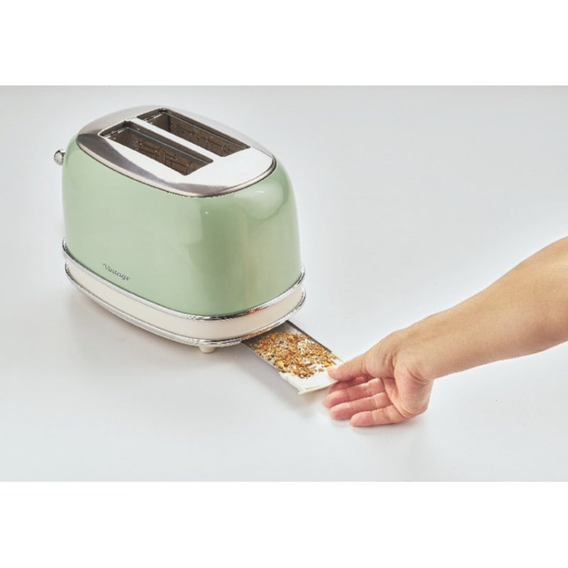 Ariete Vintage 2 Slice Toaster Green | Aldiss of Norfolk