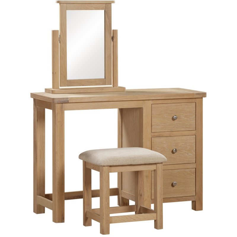 Silverdale Oak Dressing Table Set | Aldiss of Norfolk