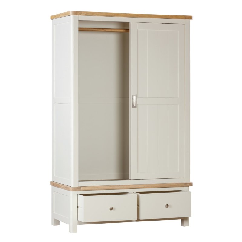 Silverdale Painted Double Robe 2 Door Wardrobe | Aldiss