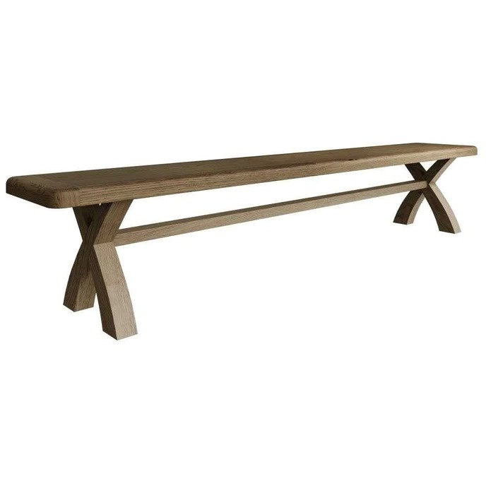 Heritage 2.5m Cross Legged Dining Bench | Aldiss of Norfolk