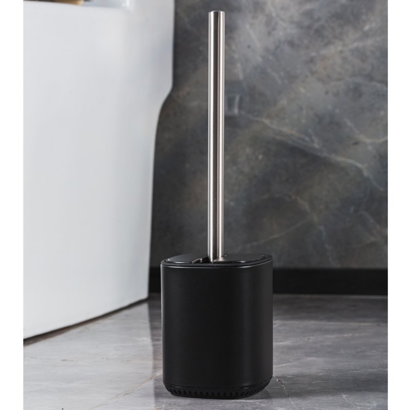 Showerdrape Echo Toilet Brush and Holder Black