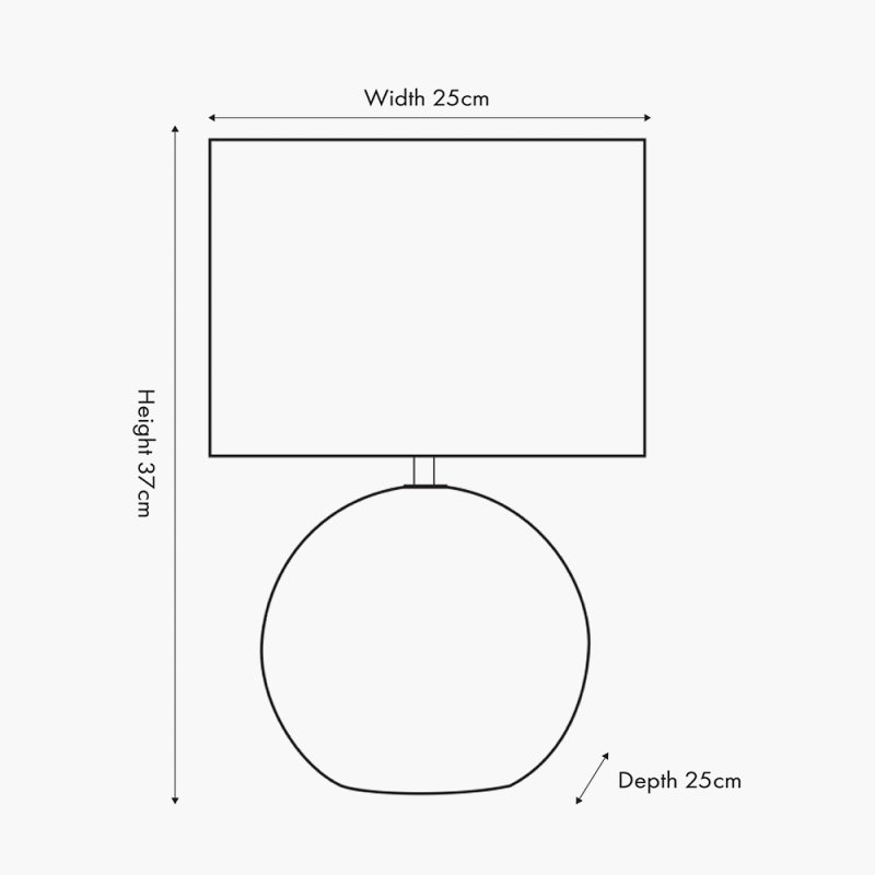 Pacific Viejo Grey Stone Effect Table Lamp | Aldiss