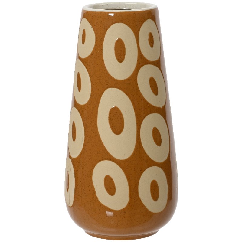 Kaemingk Stoneware Circles Vase | Aldiss of Norfolk