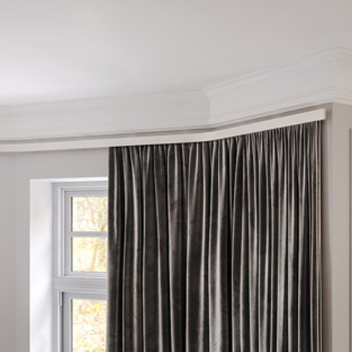 Contour Corded Aluminium White Track | Aldiss of Norfolk