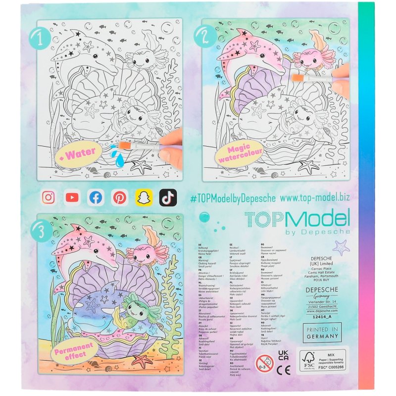 Topmodel | Mermaid Watercolour Book | Aldiss of Norfolk