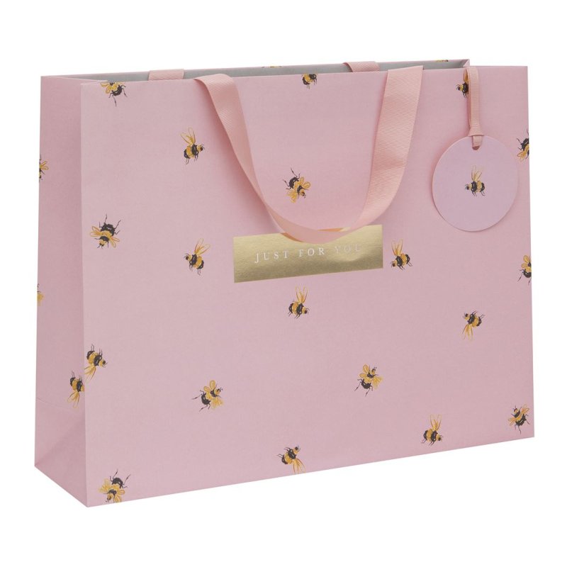 Glick Pink Bee Gift Bag | Aldiss of Norfolk