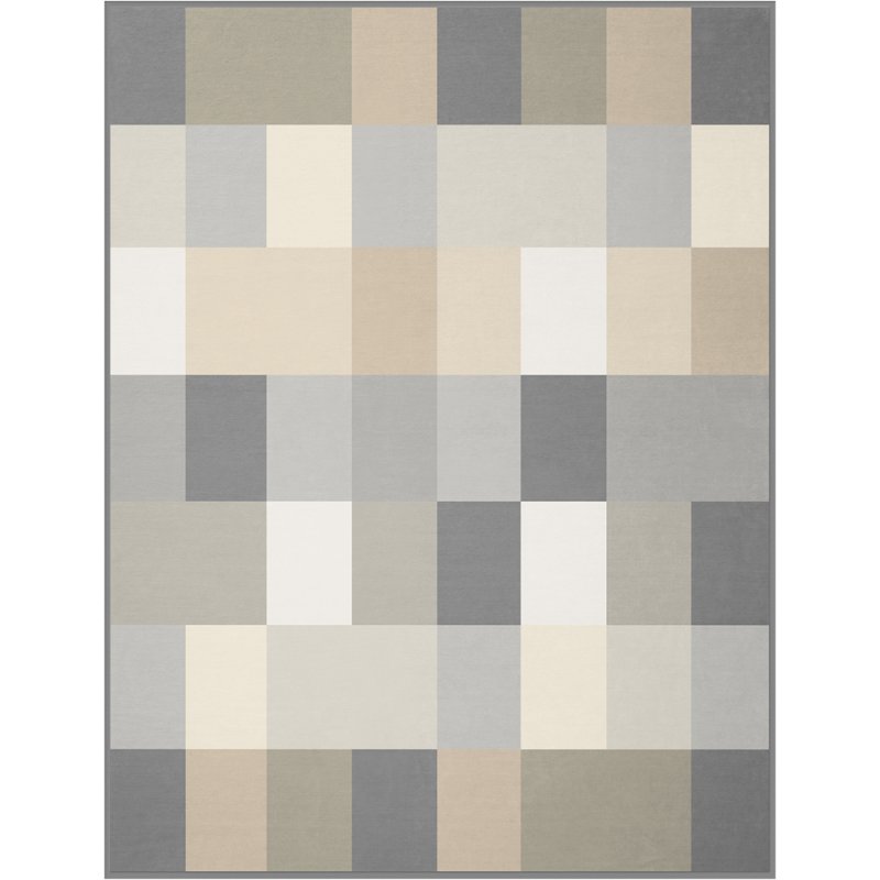 Biederlack Throw Boxes grey | Aldiss of Norfolk