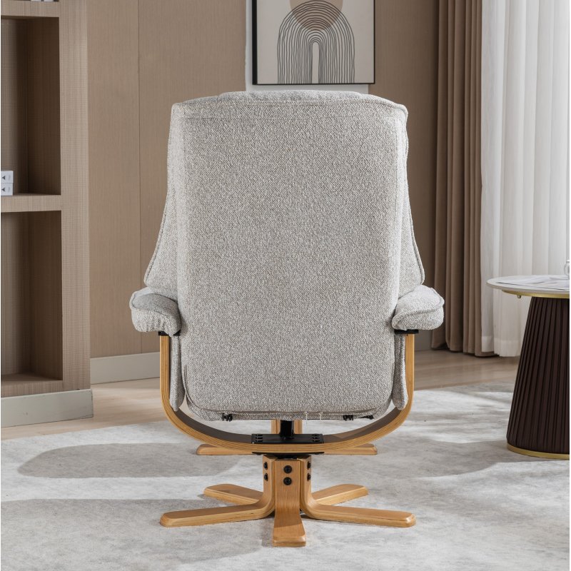 Sardinia Greige Fabric Chair and Stool Set | Aldiss Norfolk