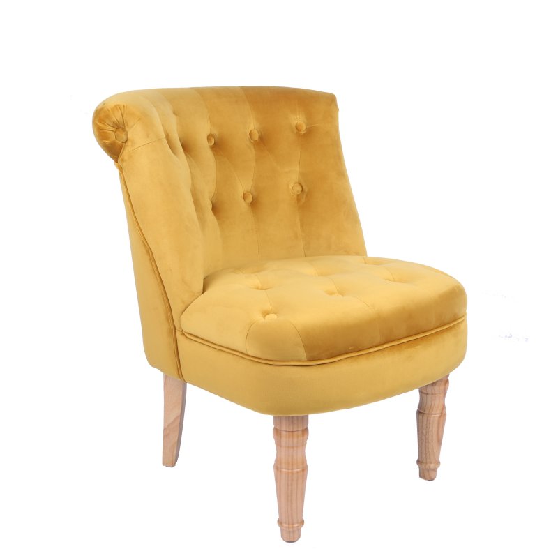 Monty Accent Chair In Mustard Aldiss Of Norfok
